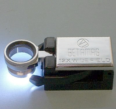 Betamag12x With LED's Printer's Loupe / Magnifier, Color Perfect Image ...